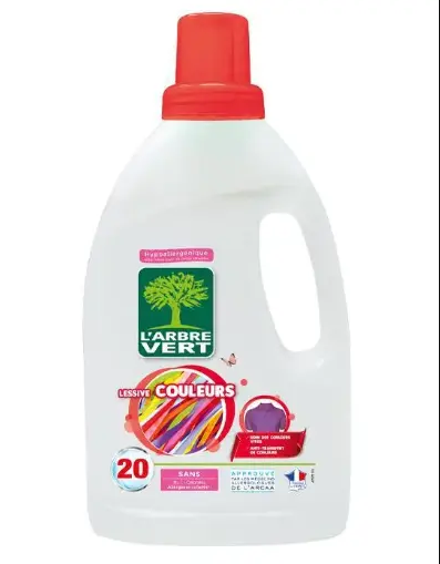 Lessive liquide couleurs 20 doses 4 x 1,2 L | Couleur Nature